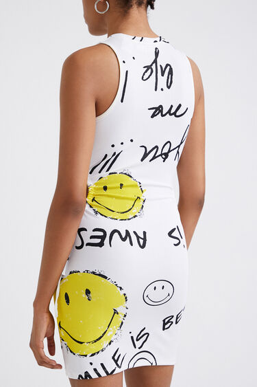Robe courte ajustée Smiley® | Desigual.com